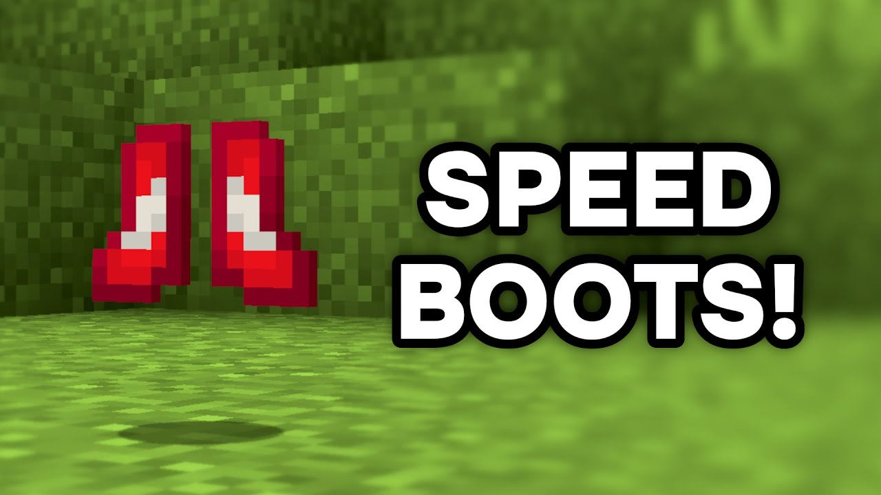 How to Make Working SPEED BOOTS in Minecraft! - YouTube