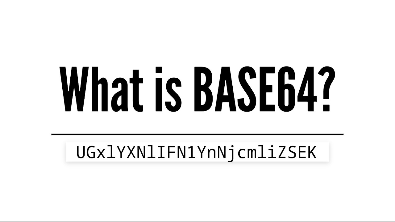 What is Base64? - YouTube