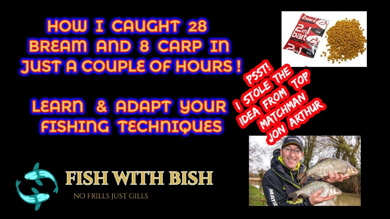 HOW I CAUGHT 28 BREAM AND 8 CARP IN A COUPLE OF HOURS, LEARN AND ADAPT ...