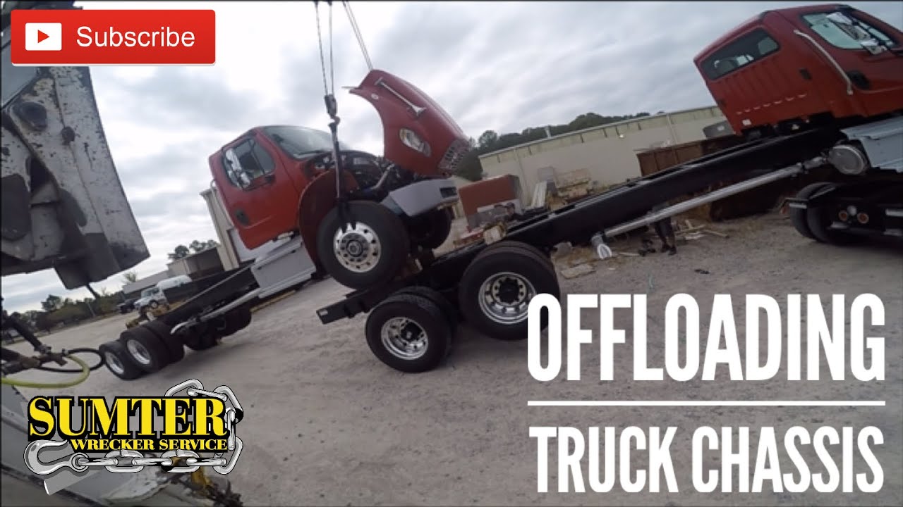 Offloading Truck Chassis - YouTube