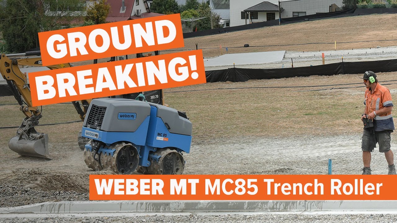 NOW IN NZ! Weber MT MC85 Remote Controlled Trench Roller - YouTube