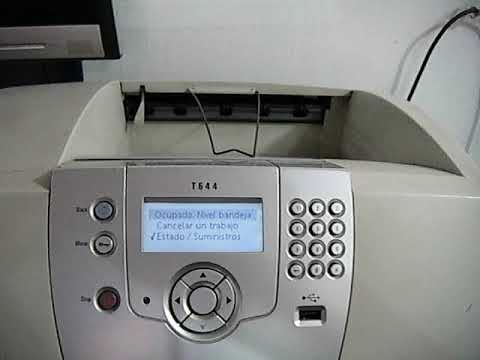 lexmark t644 - YouTube
