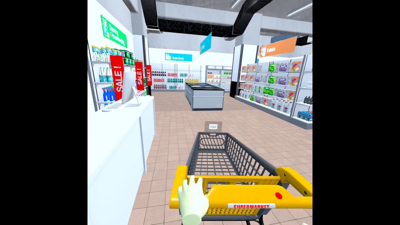 Virtual Reality Supermarket - YouTube