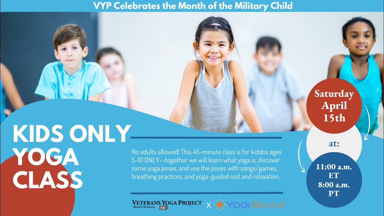 Kids Only Yoga with Veterans Yoga Project x Yogi Beans - YouTube