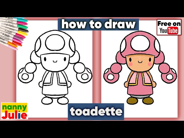 How To Draw Toadette Step By Step
