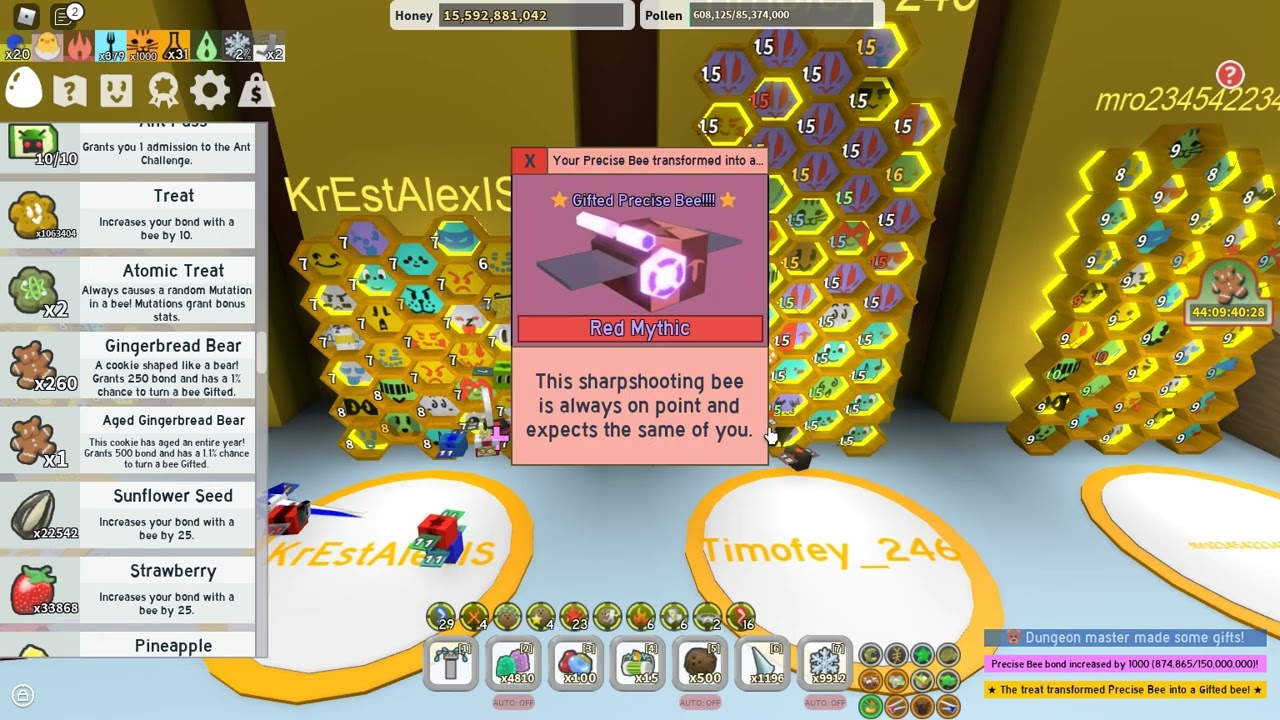 Gifted Precise Bee 2 | Bee Swarm Simulator - Roblox - YouTube