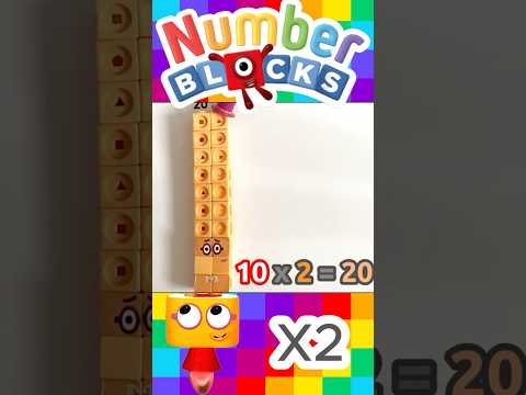 Numberblock Two Times Table | Numberblocks Math Link Cubes 1-20 | Kids ...