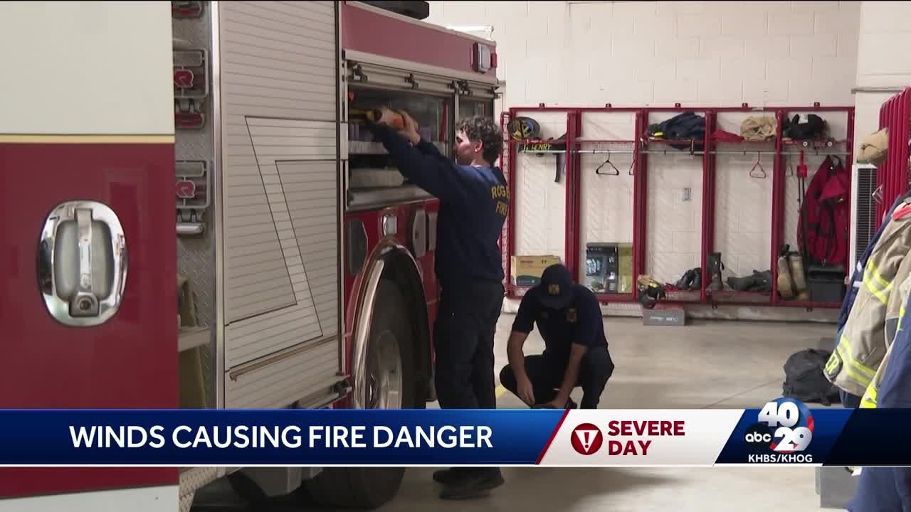 Wind Causing Fire Danger - YouTube