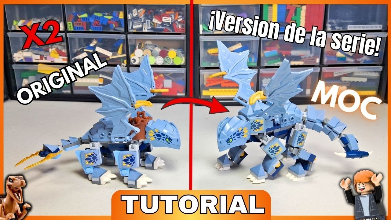 LEGO Ninjago Riyu Dragon version de serie MOC TUTORIAL - YouTube
