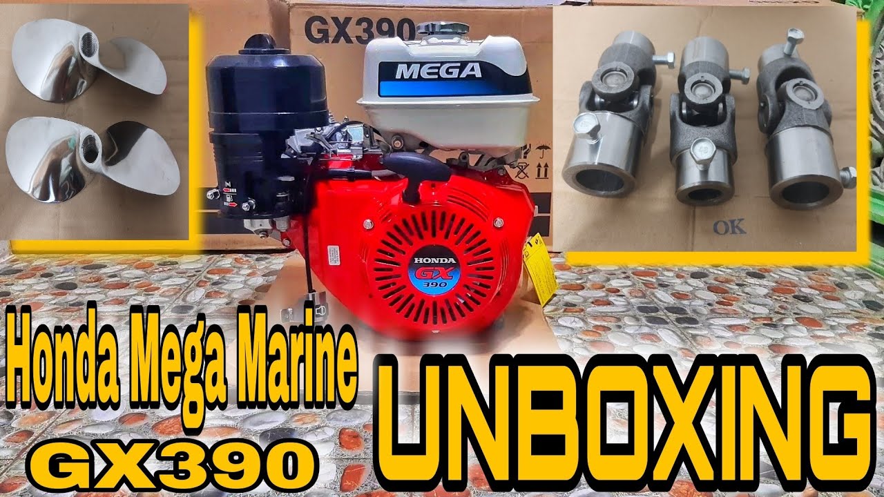 EP70 : Unboxing of Honda GX390 mega marine engine | 16HP | Low speed ...