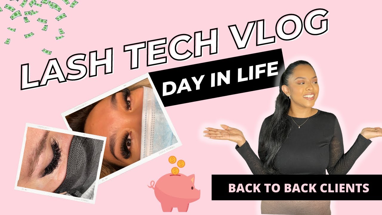 Day in the Life as a Lash Tech | Eyelash Extensions - YouTube