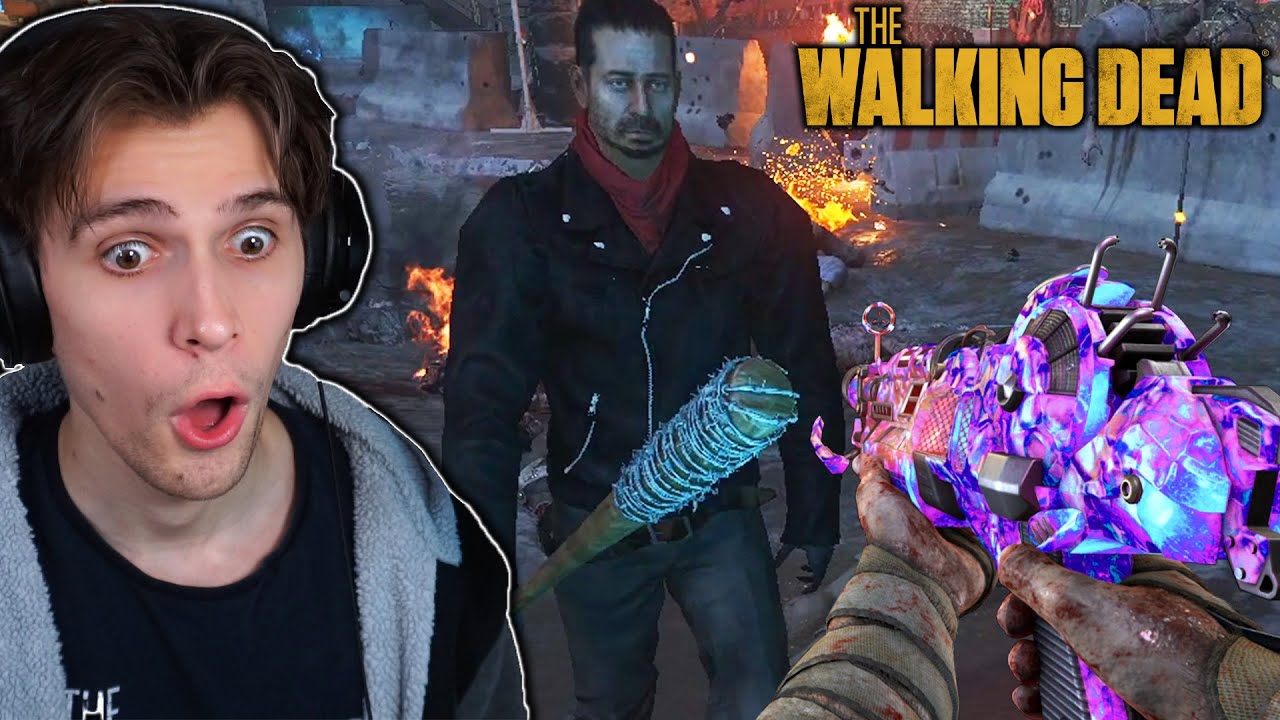 NEGAN BOSS FIGHT?!? The Walking Dead "Sanctuary" Custom Zombies Map ...