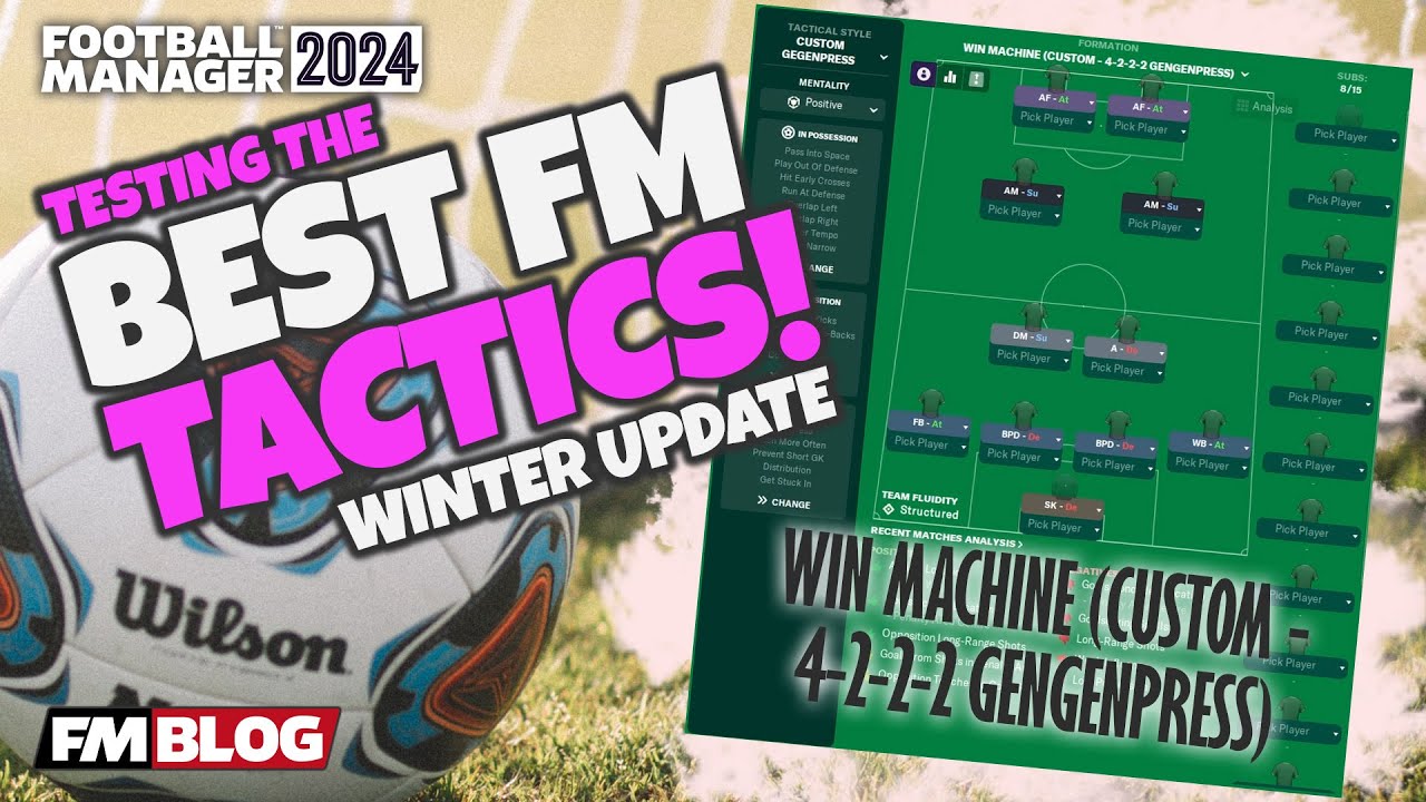 WIN MACHINE (CUSTOM 4222 GEGENPRESS) | Testing the Best FM24 Tactics ...