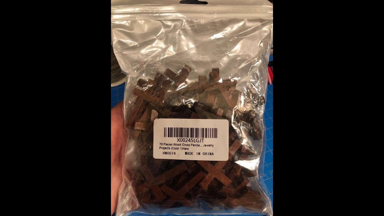 70 Pieces Small Wooden Crosses Necklace Mini Wood Cross Charms for ...