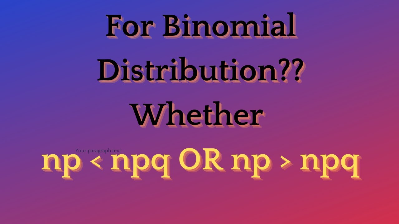 Lecture 22 Mean And Variance Of Binomial Distribution Formula And lecture-22-mean-and-variance-of-binomial-distribution-formula-and