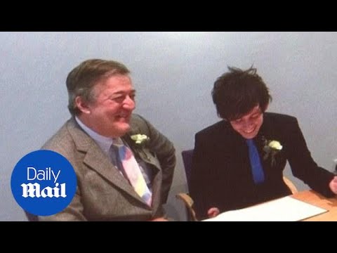 Stephen Fry marries Elliott Spencer in small wedding at registry ...