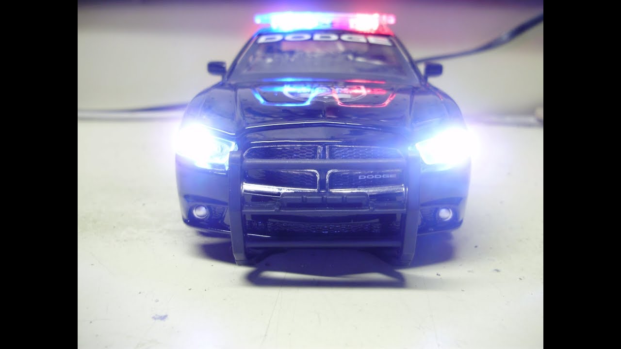 Custom 24th scale BASIC Dodge Charger pursuit wth working lights and ...