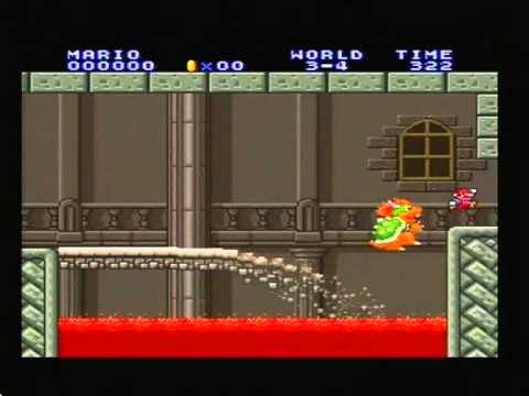 Super Mario Bros. The Lost Levels - Walkthrough - World 3-4 - YouTube