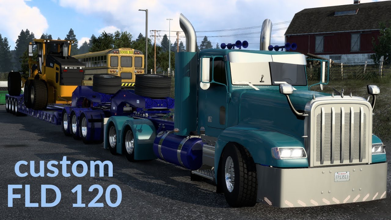 Ironwerx Lowboy: Eastsyide Custom Freightliner Fld 120 Detroit 12.7l ...