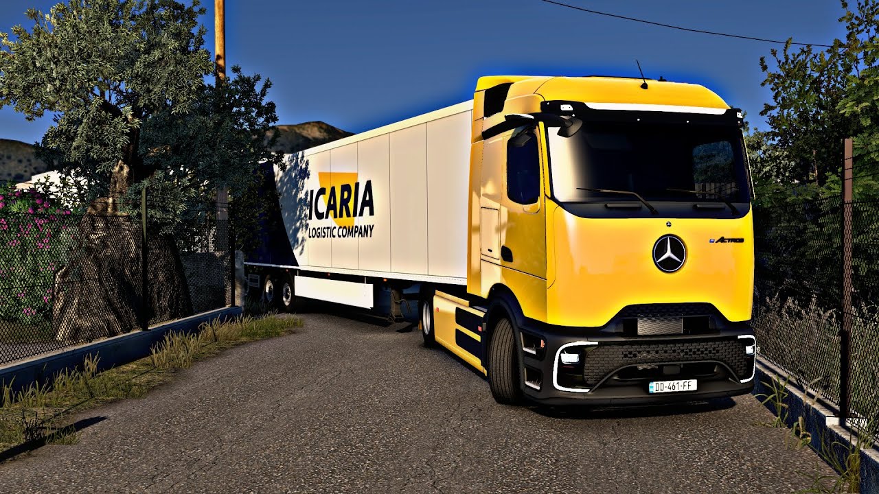 Driving Through Twisty Countryside Mountain RoadsIn Greece | #ets2 1.53 ...