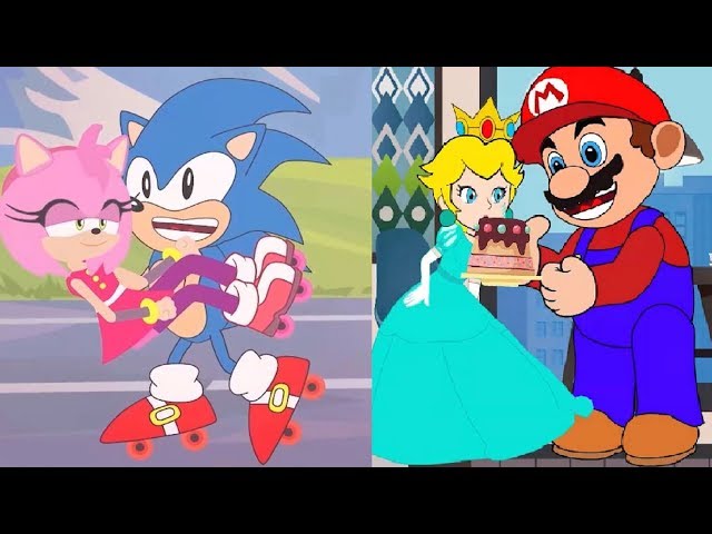 Princess Peach And Sonic In Bed