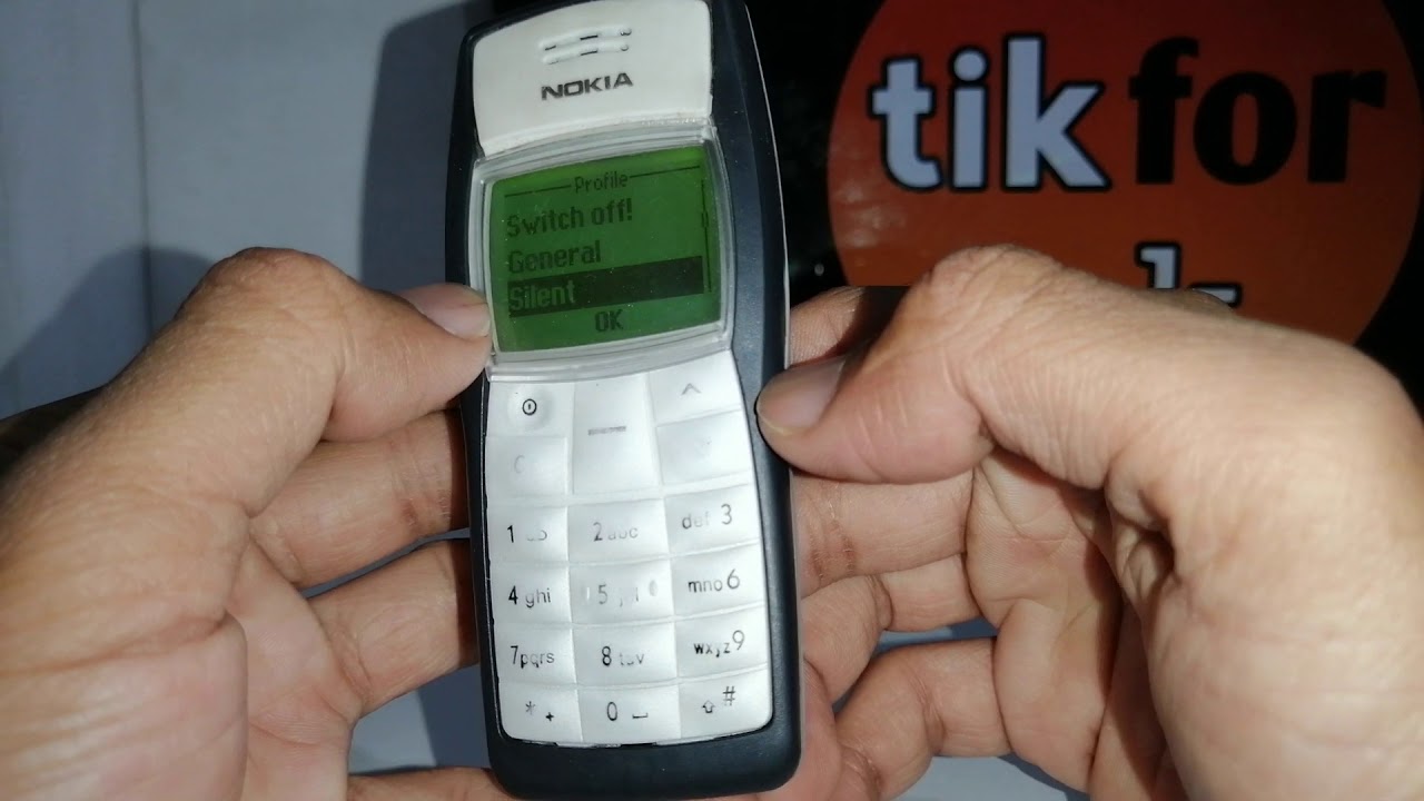 how to turn on silent mode in nokia 1100 mobile - YouTube