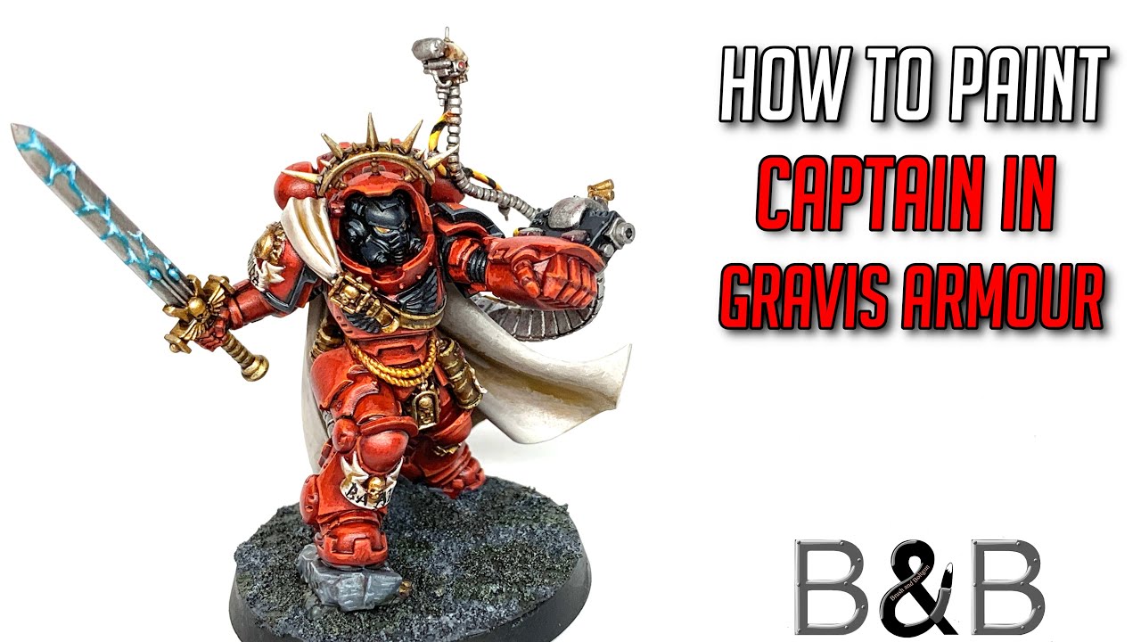 How to paint a Primaris Captain in Gravis Armour - YouTube