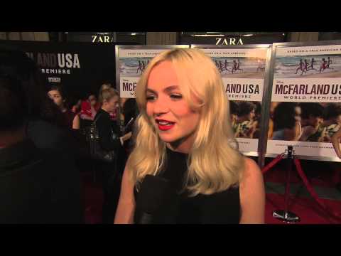 McFarland USA: Morgan Saylor Official Premiere Interview | ScreenSlam