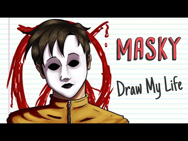 Creepypasta Masky Drawing