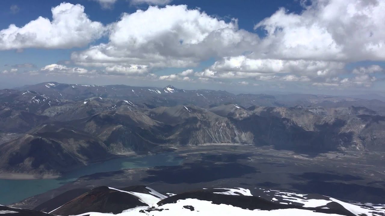 Panorámica desde la cumbre del Volcán Antuco - YouTube