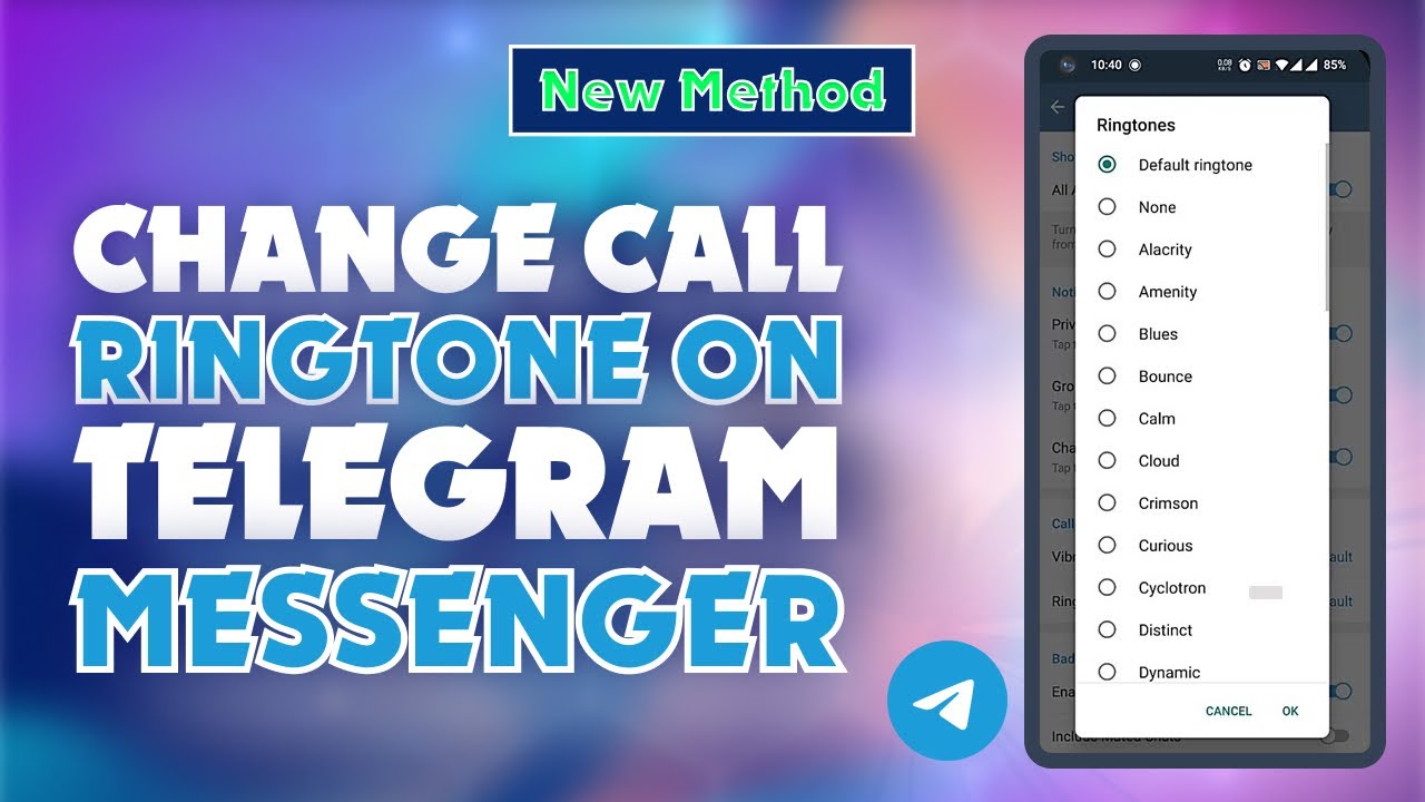 How to Change Call Ringtone on Telegram Messenger | Skill Wave - YouTube