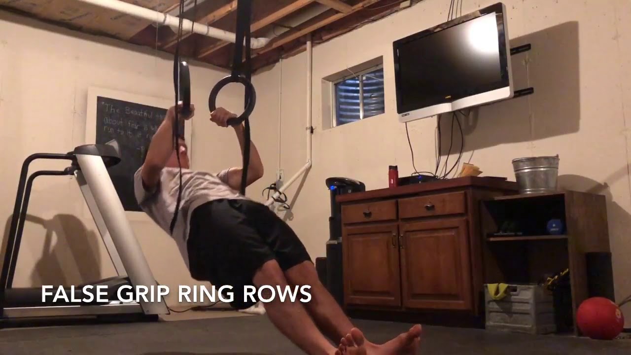 False Grip Ring Rows (Charlie Rogers Coaching) - YouTube