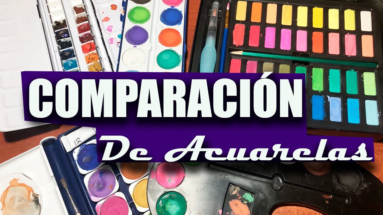 ACUARELAS COMPARACIÓN / PAINTING - YouTube