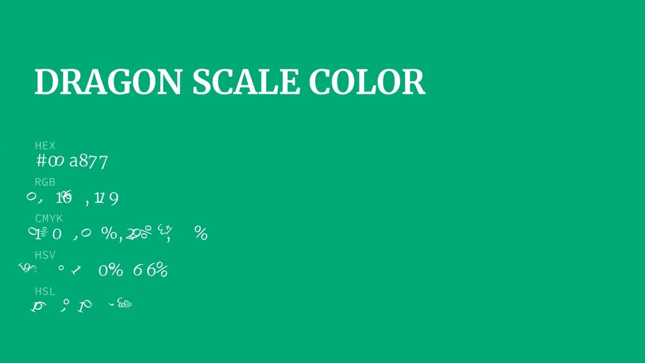 What color is Dragon Scale ? #00a877 hex color - Green color - Cool ...