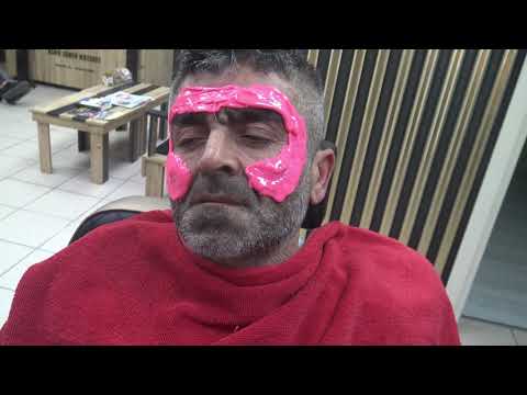 ASMR TURKISH BARBER = asmr facial wax = asmr sleep = yüze ağda sürmek .