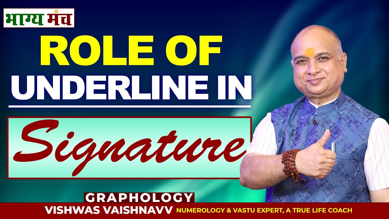Role of Underline in Signature I signature analysis I Vishwas Vaishnavv ...