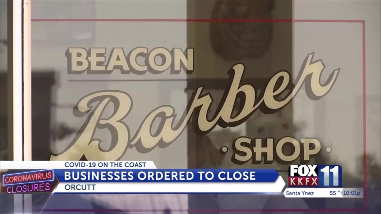 Orcutt barber reacts to Governor Newsom’s new order for closure - YouTube