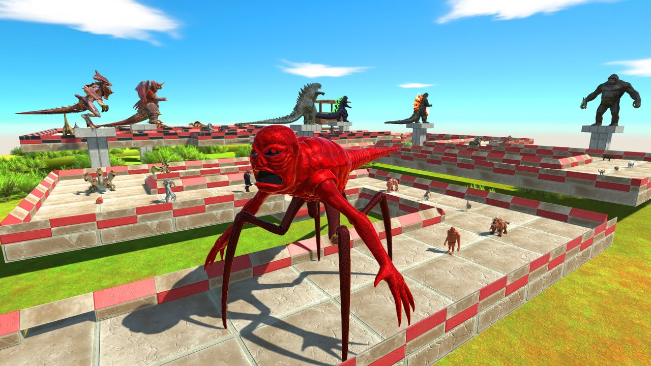 Titanus Red Death Run - Animal Revolt Battle Simulator - YouTube