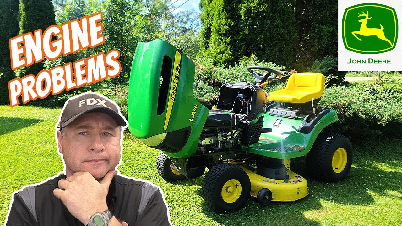 JOHN DEERE Lawn Tractor Has No Power & Runs Poorly - Step By Step ...