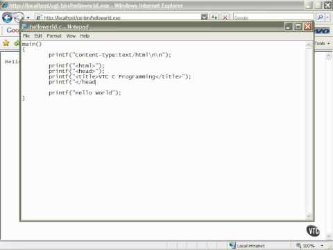 09 06 Hello World on CGI - YouTube