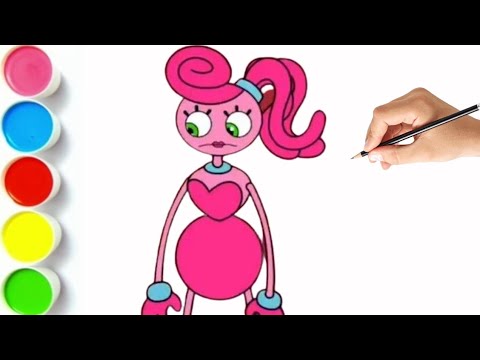 How to Draw MOMMY LONG LEGS Easy from Poppy Playtime chapter 2 || MOMMY ...
