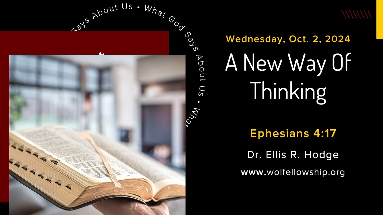 A New Way of Thinking || Dr. Ellis Hodge - YouTube