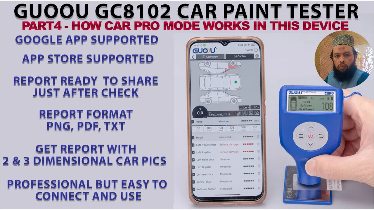 How to Check Car Paint | Car paint testing device | Car paint thickness ...