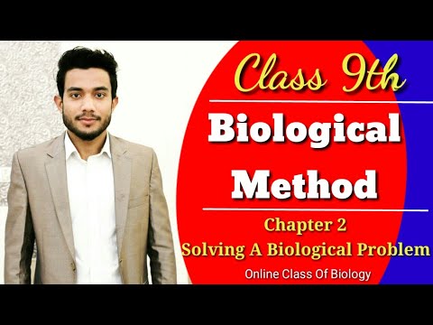 Biological Method - Solving a biological problem | 9th Class - Chapter ...
