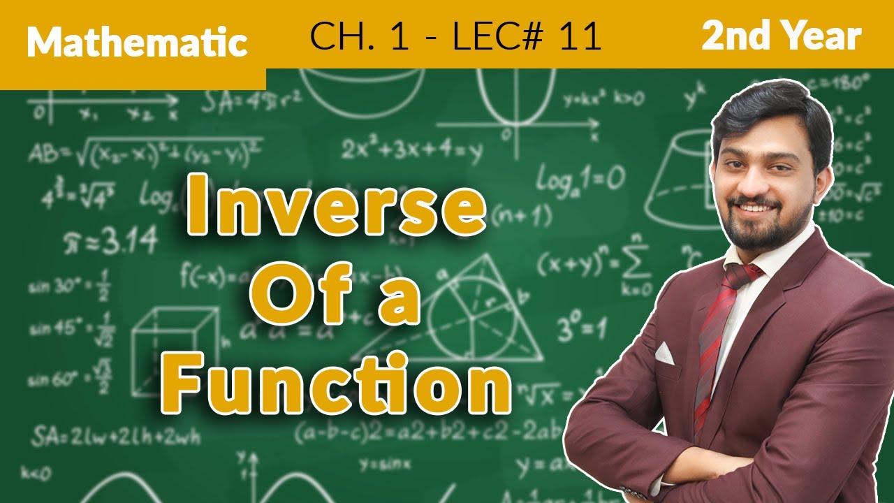 12th Math Ch 1 inverse of a function - 2nd Year class Mathematic ...