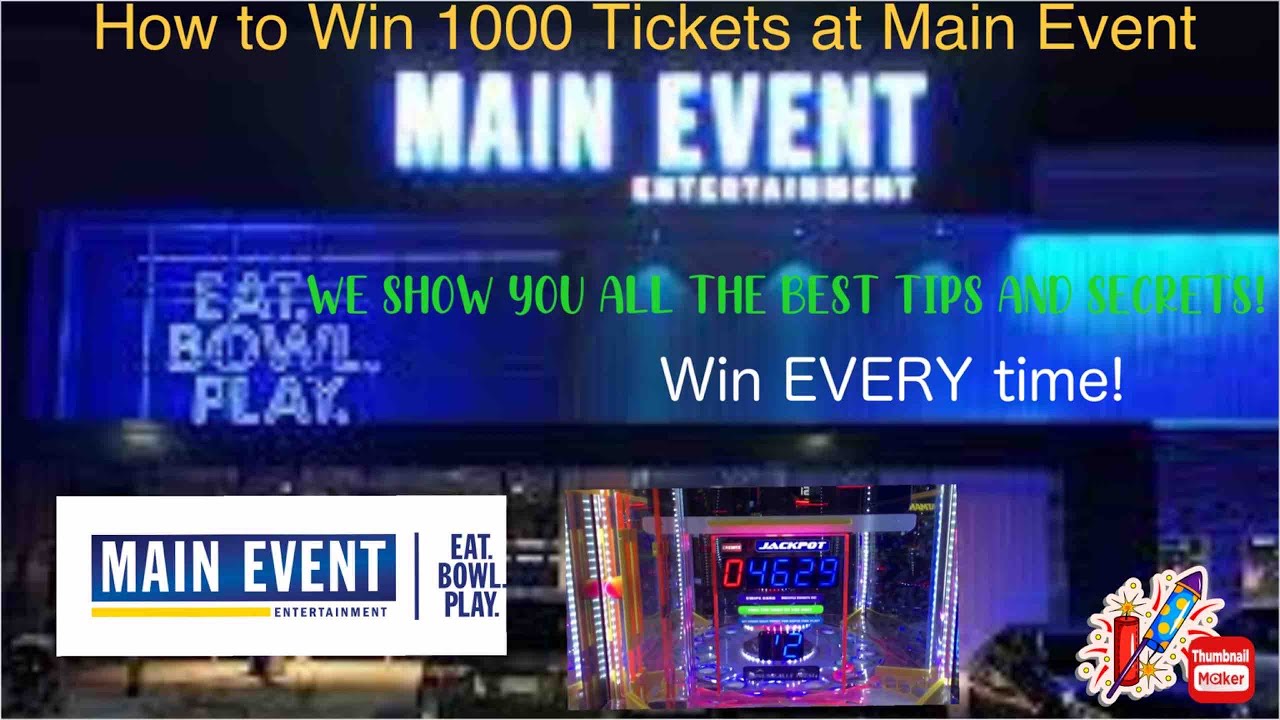 How to Win 1000 Tickets at MAIN EVENT! (VLOG) - YouTube