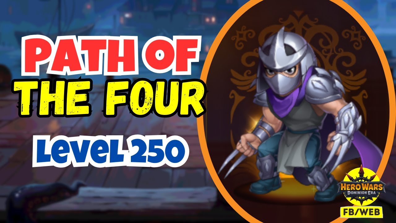 Level 250 Path Of Four Boss | Hero Wars Ninja Turtles Event - YouTube