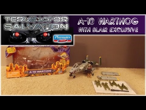 Animated Plastic Playmates Terminator Salvation A-10 Warthog with Blair ...