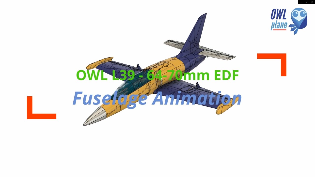 Fuselage Animation - OWL L39 - 64-70mm EDF (2 in 1) - YouTube
