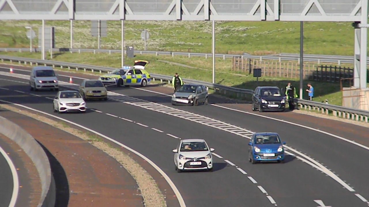 Police scotland at motorway crash - YouTube